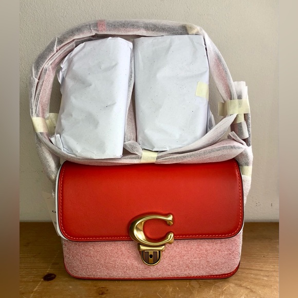 Coach | Bags | New Coach Studio Shoulder Bag 9 Red Orange | Poshmark
